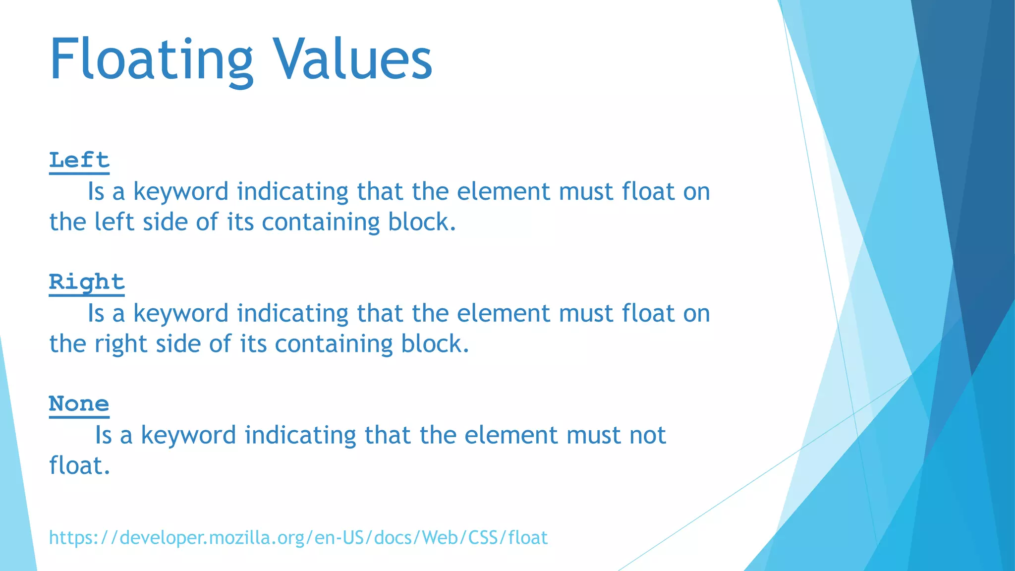 Floating | PPT