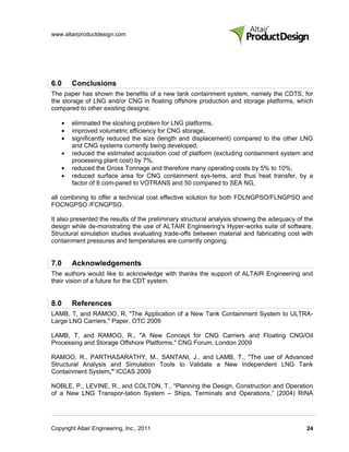 Floating LNG/CNG Processing & Storage Offshore Platforms Utilizing a ...