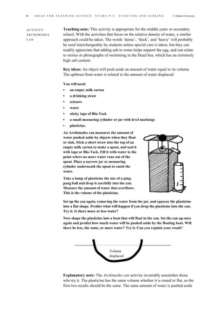 Floating sinking | PDF