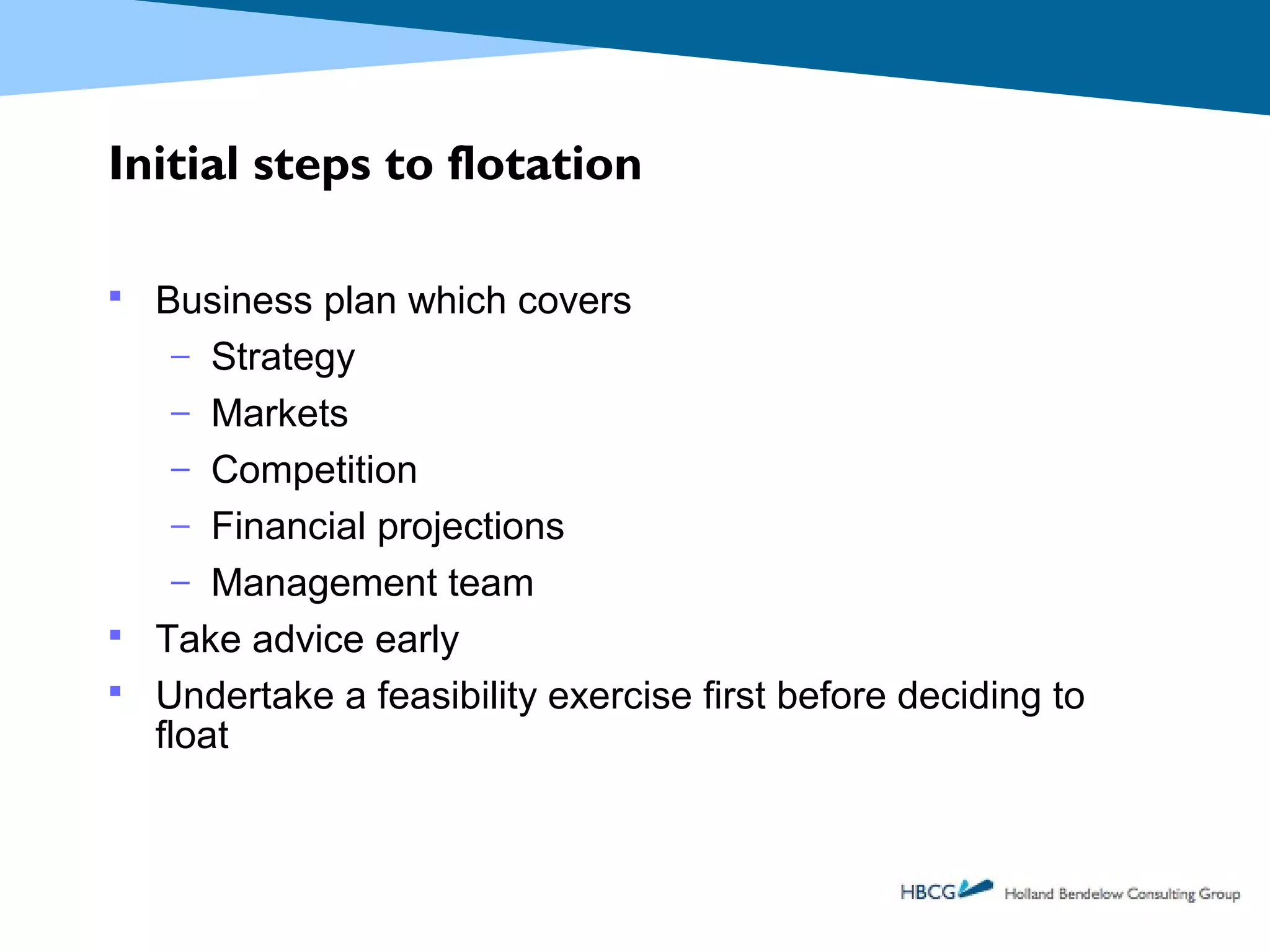 Floating a Company | PPT
