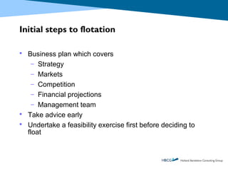 Floating a Company | PPT