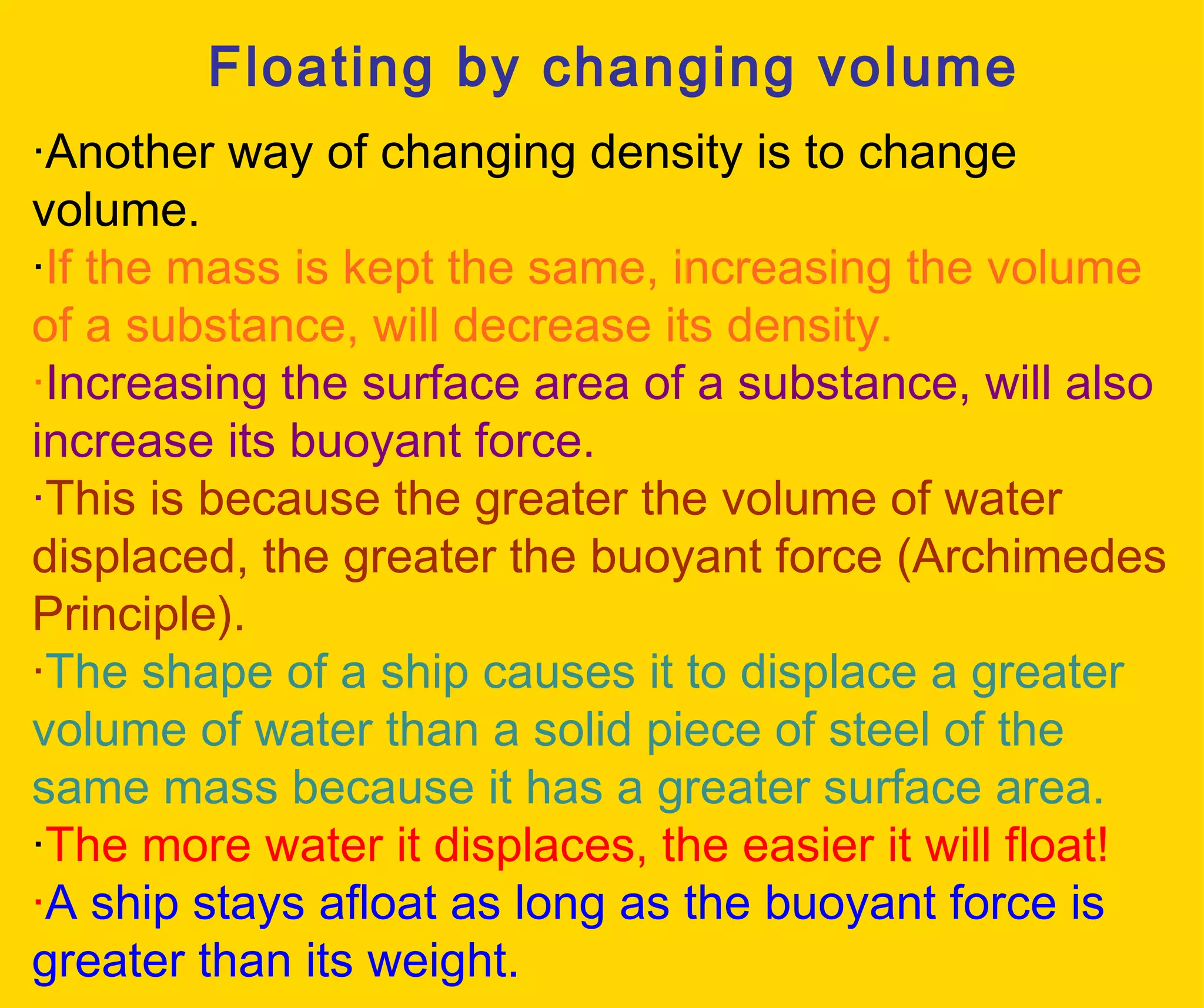 Floating and sinking | PPT