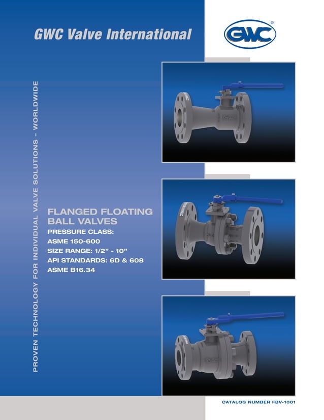 GWC Valve International Flanged Floating Ball Valves | PDF