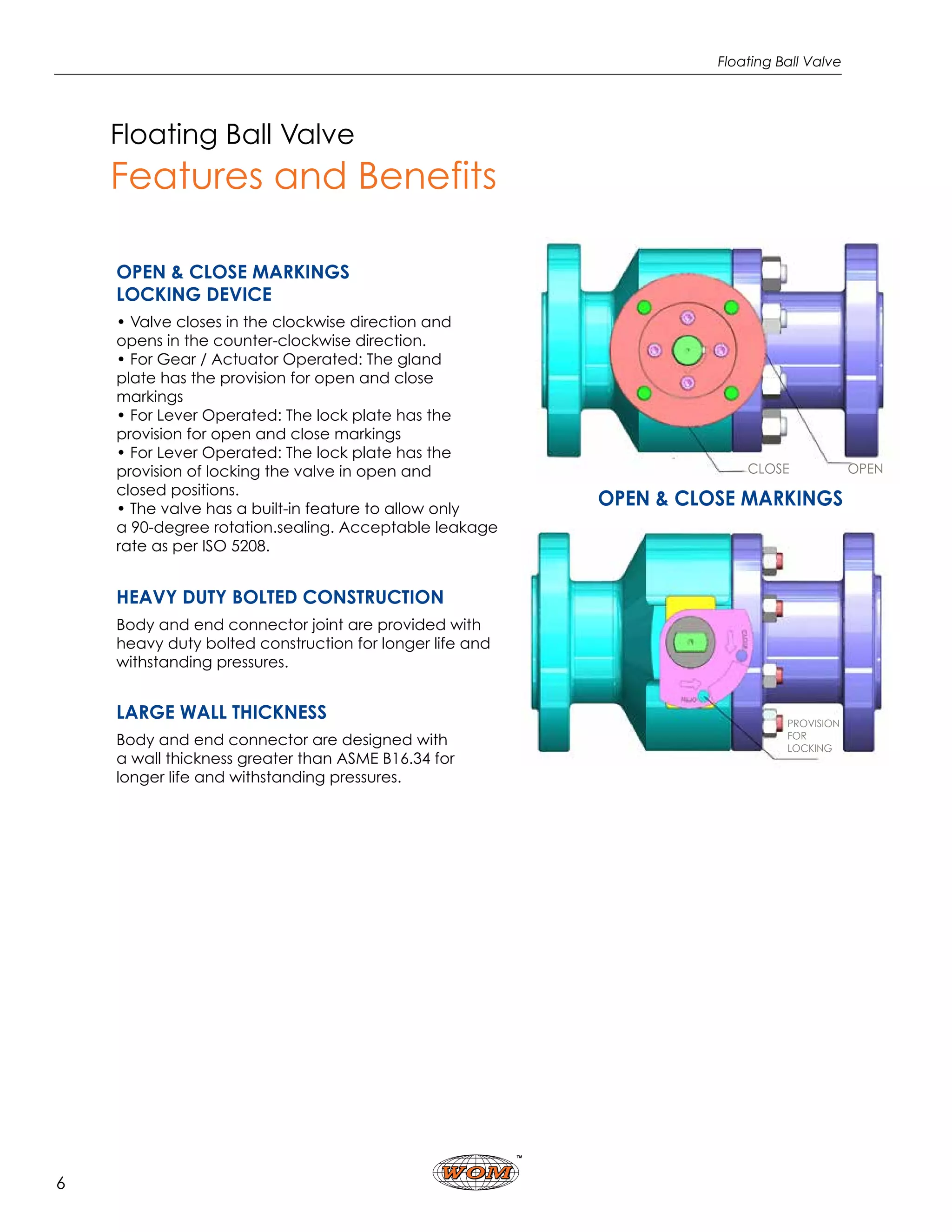 Floating Ball Valve, Floating Ball Valve Surface Equipment - WOM Group | PDF