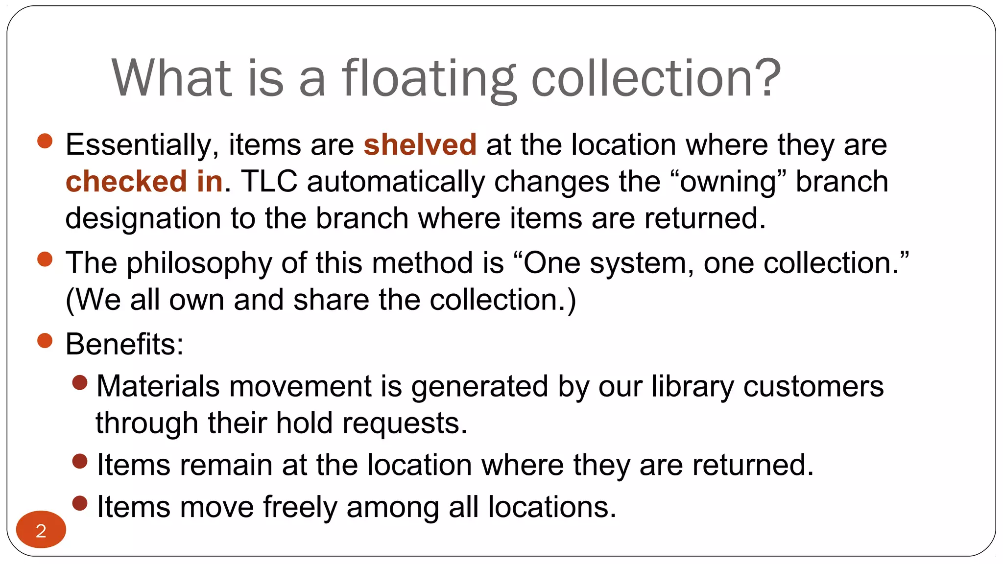 Floating collections | PPT