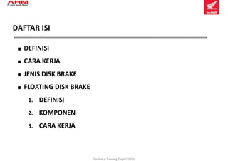 Floating disk brake | PPT