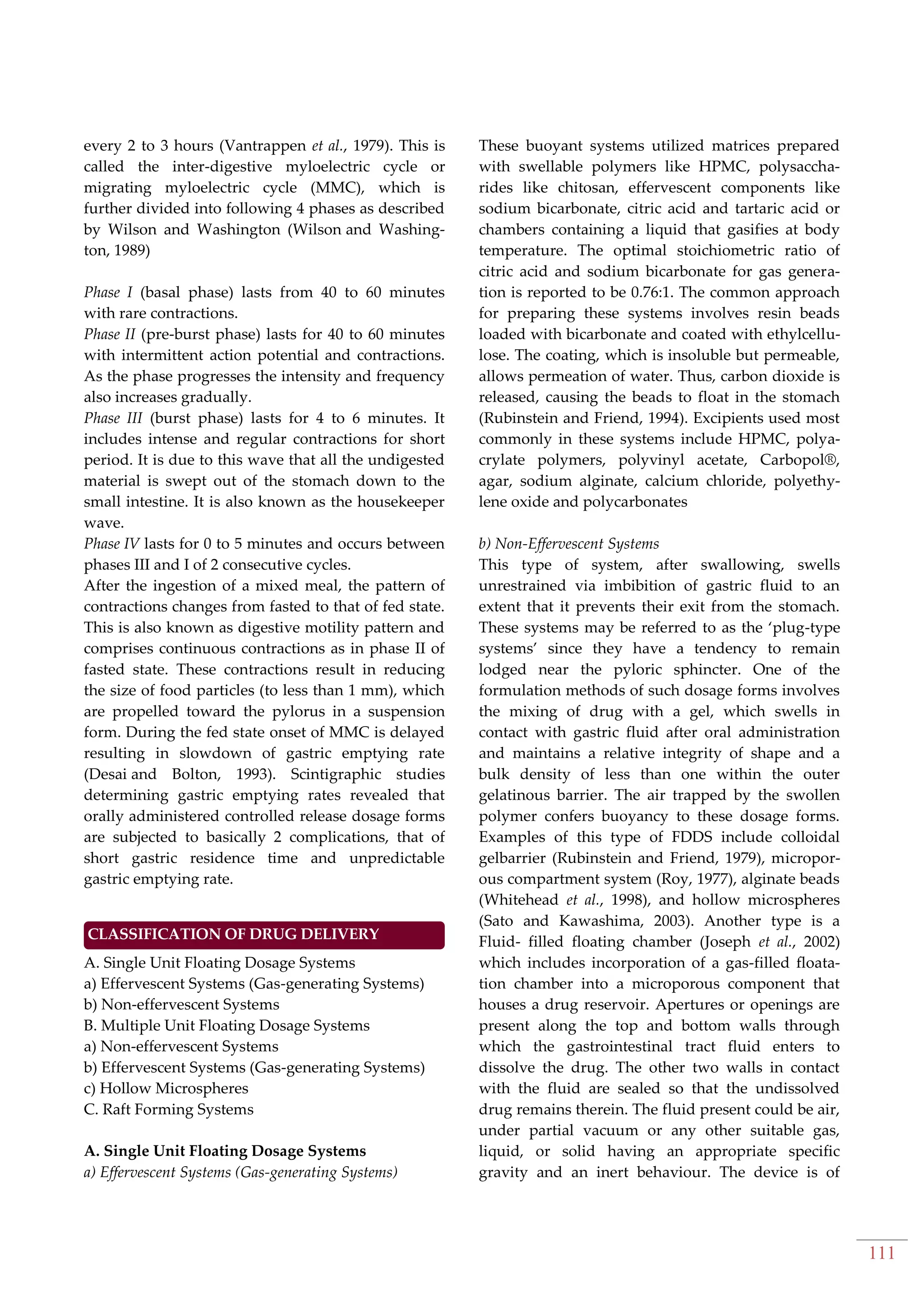 Floating drug delivery systems | PDF