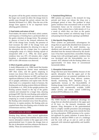 Floating drug delivery systems | PDF