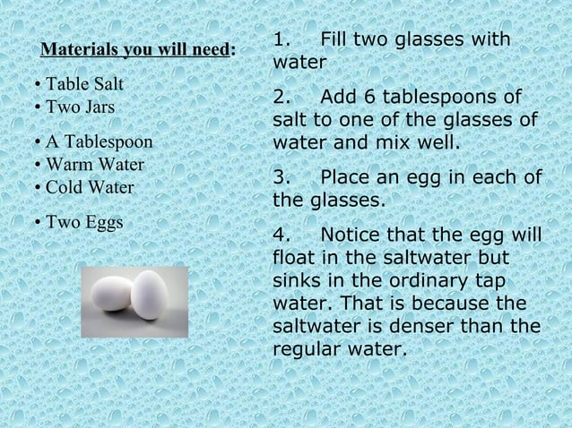 Floating eggs | PPT
