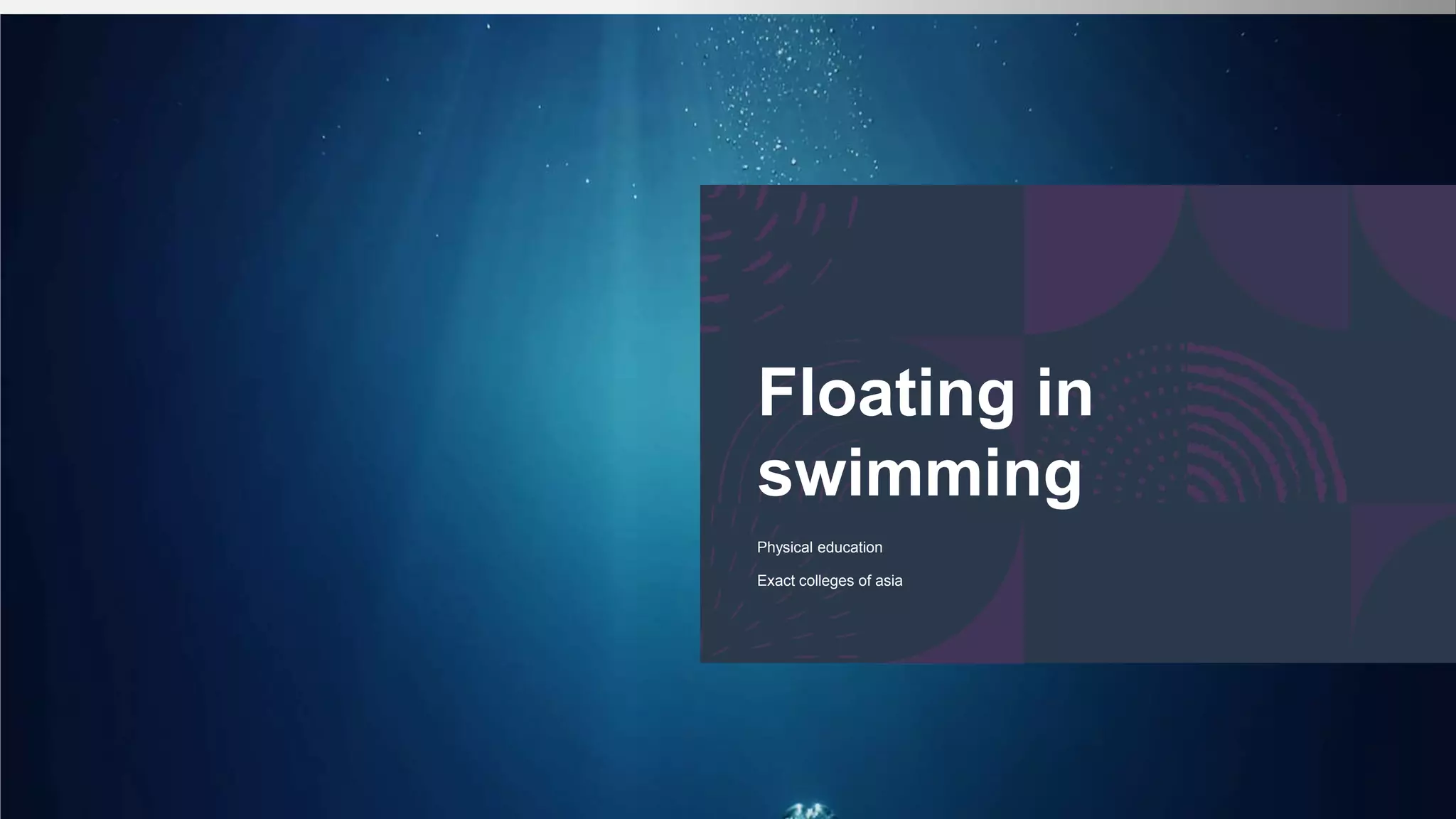 Floating in swimming.pptx