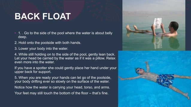 Floating in swimming.pptx | Swimming | Sports