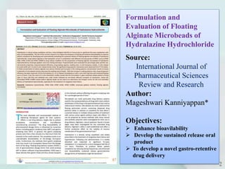 Formulation and evaluation of Floating alginate microbeads-2.pptx