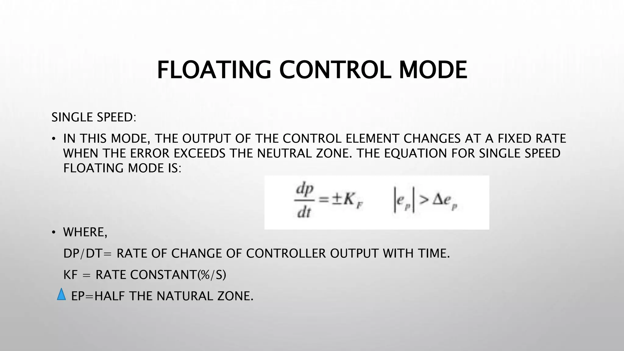 Floating mode controller | PPTX
