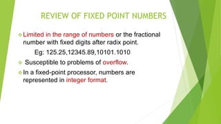 Floating point Numbers | PPTX | Computing | Technology & Computing