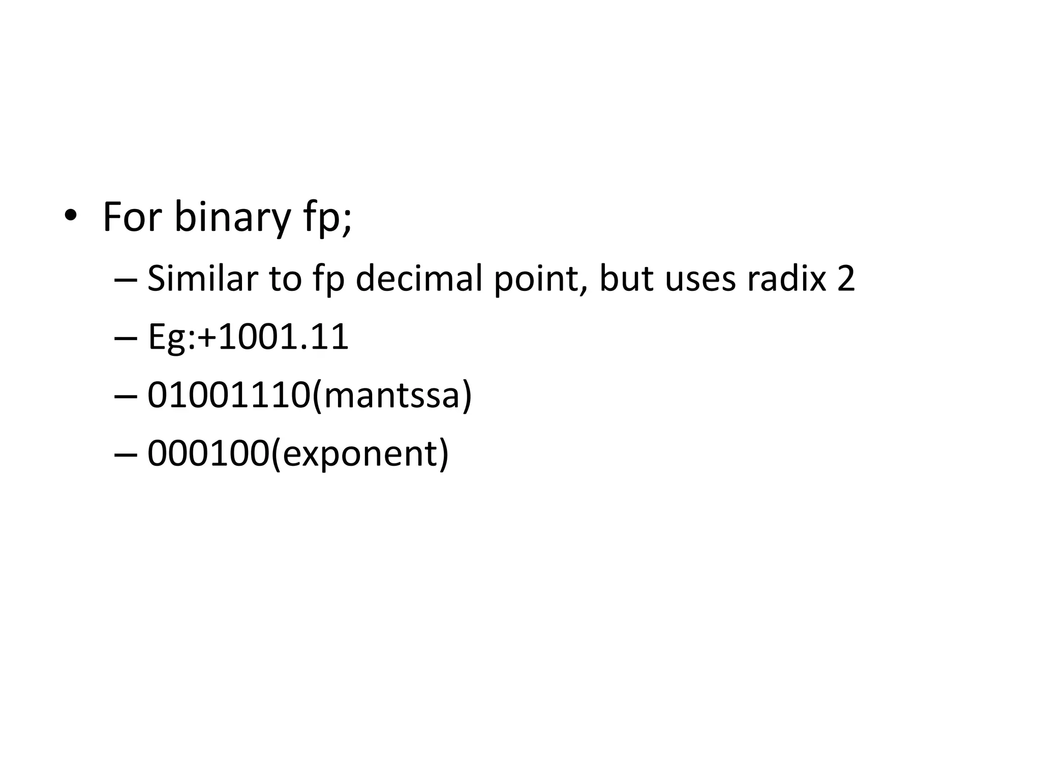 Floating Point Arithmetic Operations 1 Ppt