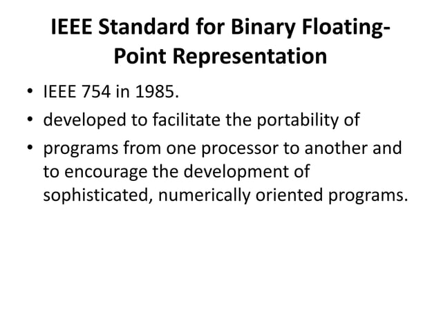 Floating point arithmetic operations (1) | PPTX