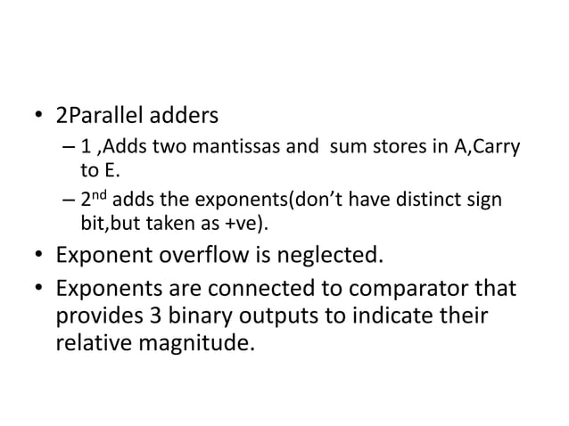 Floating point arithmetic operations (1) | PPTX