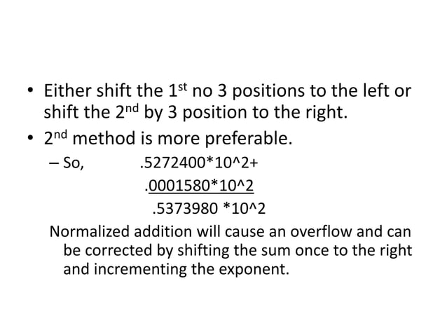 Floating point arithmetic operations (1) | PPTX