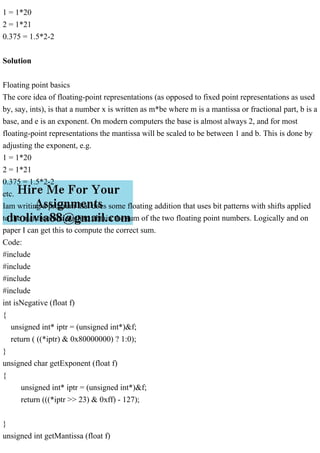 Floating point basicsThe core idea of floating-point representatio.pdf