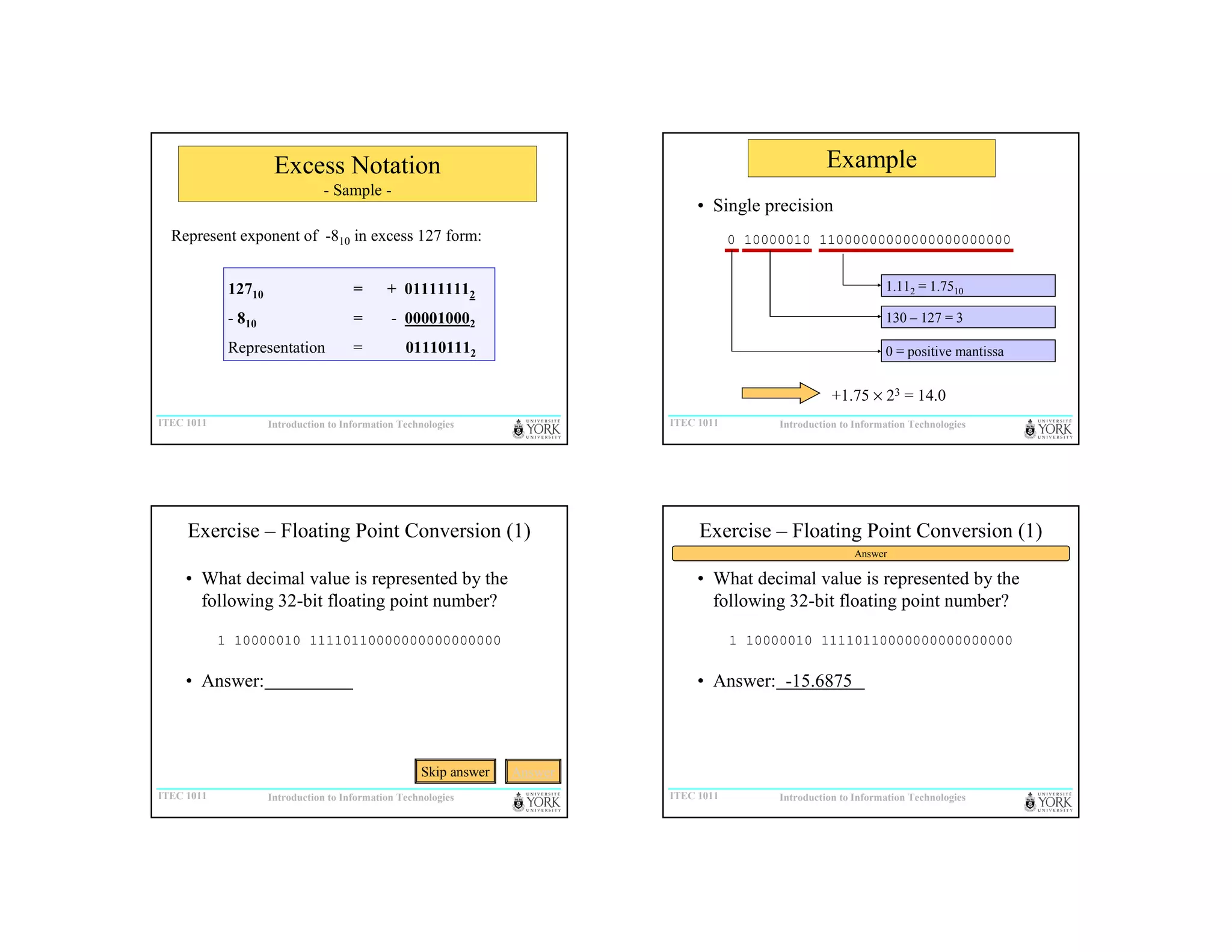 Floating Point Numbers | PPT