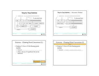 Floating Point Numbers | PPT