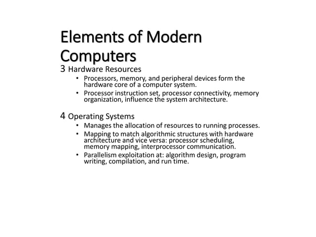 Floating Point Operations Memory Chip Organization Serial Bus Architecture Parallel
