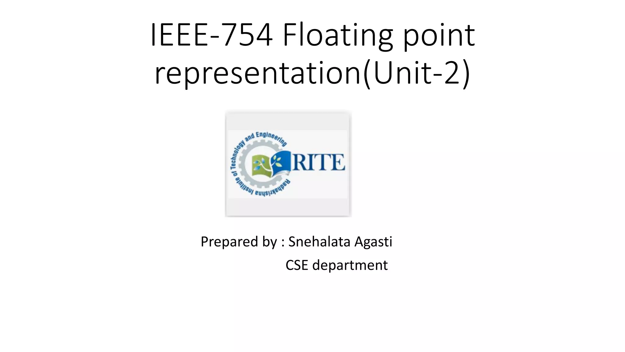 Floating point presentation | PDF