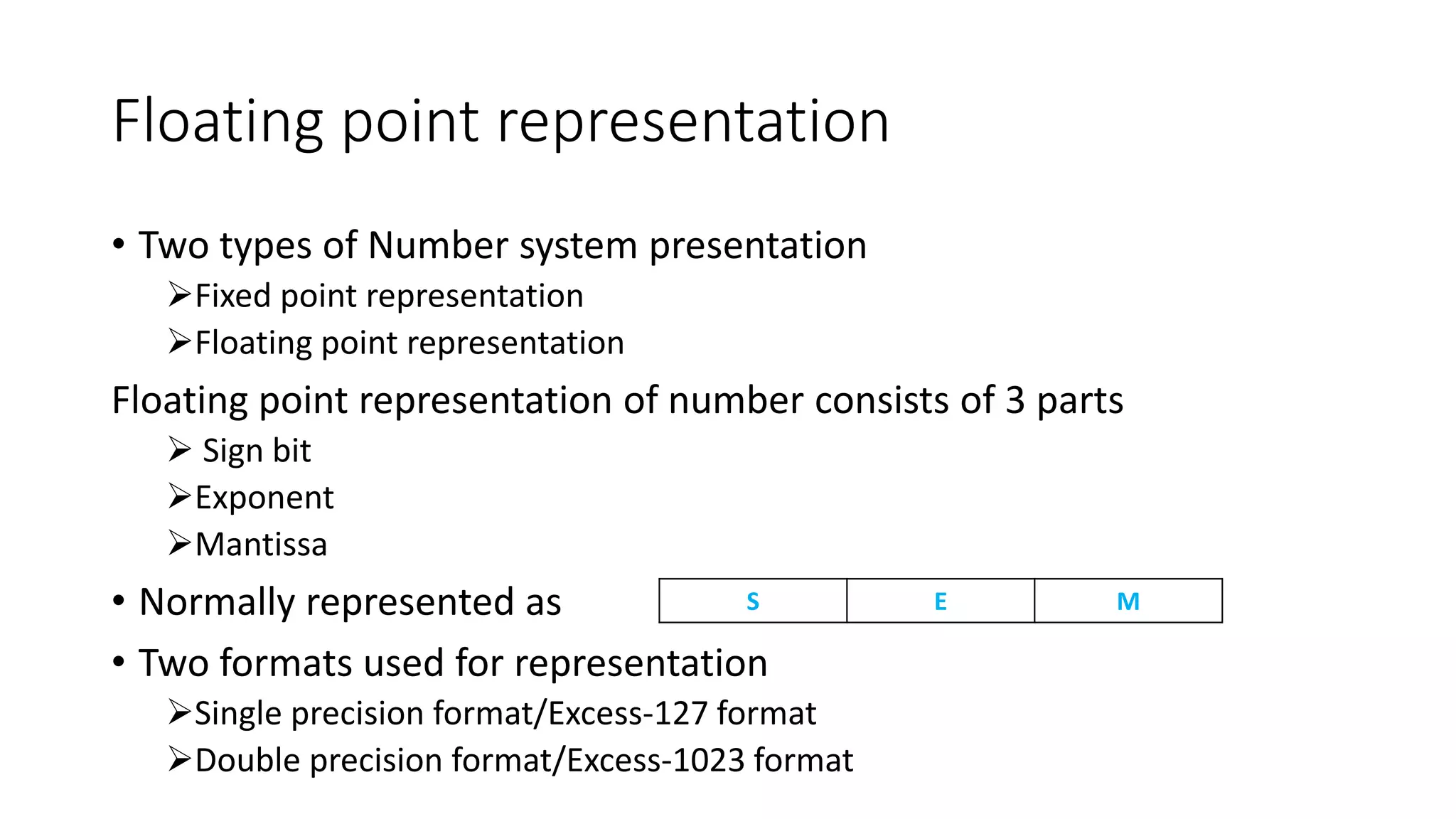 Floating point presentation | PDF