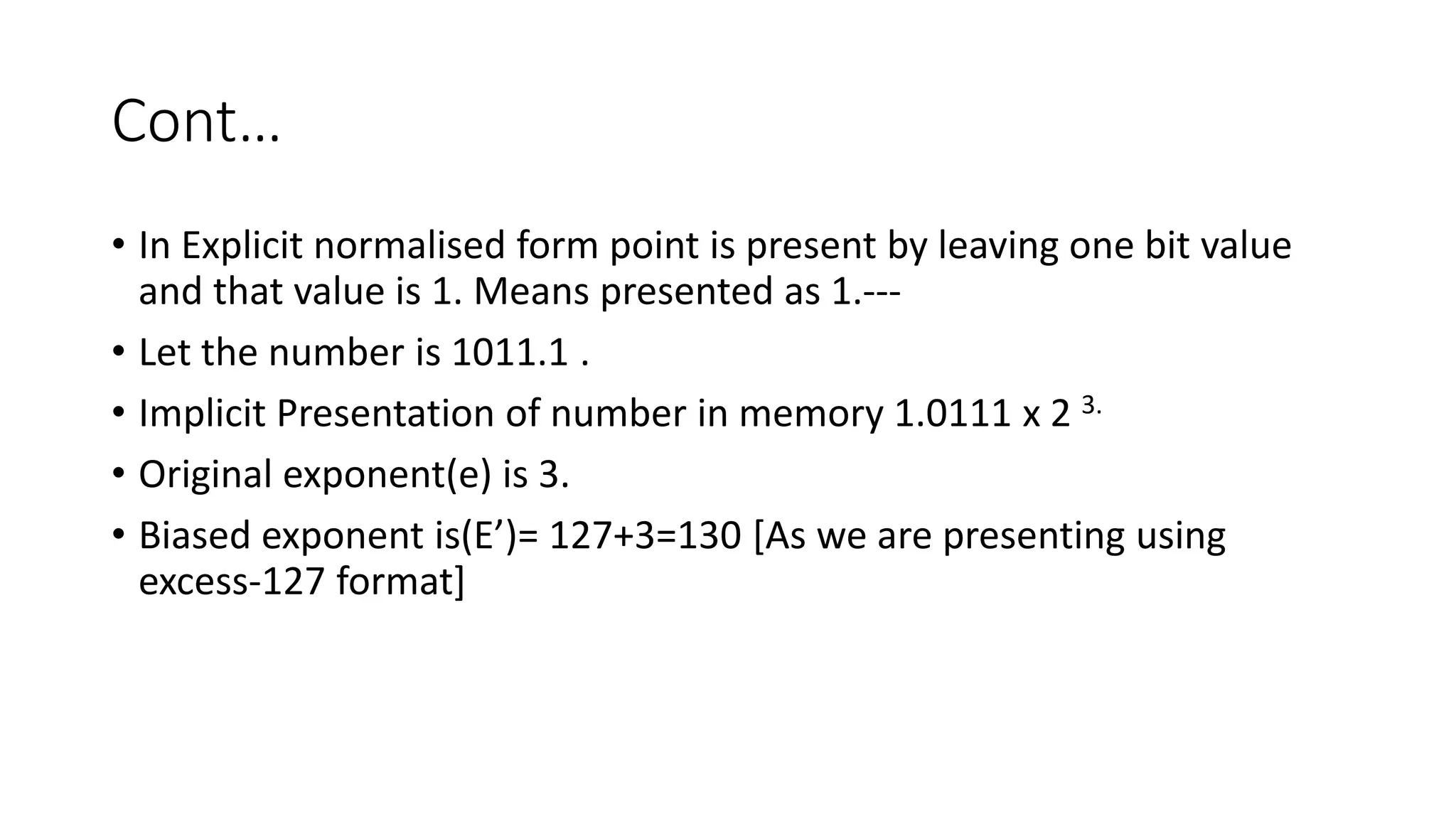 Floating point presentation | PDF