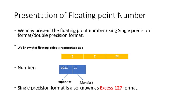 Floating point presentation | PDF