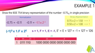 Floating point Binary Represenataion | PPTX