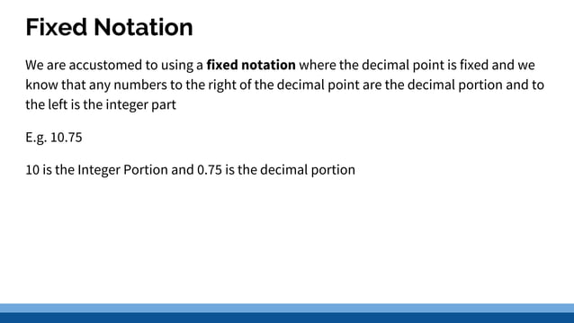 Floating point representation | PPTX