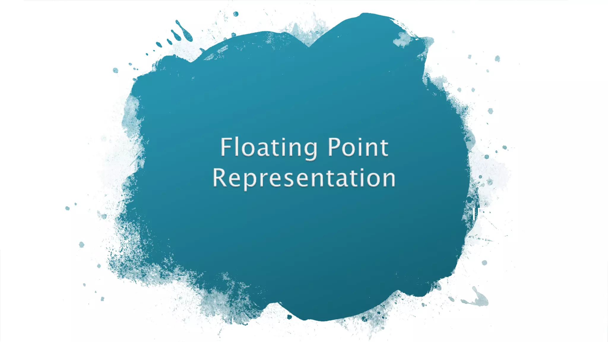 Floating point representation | PPTX