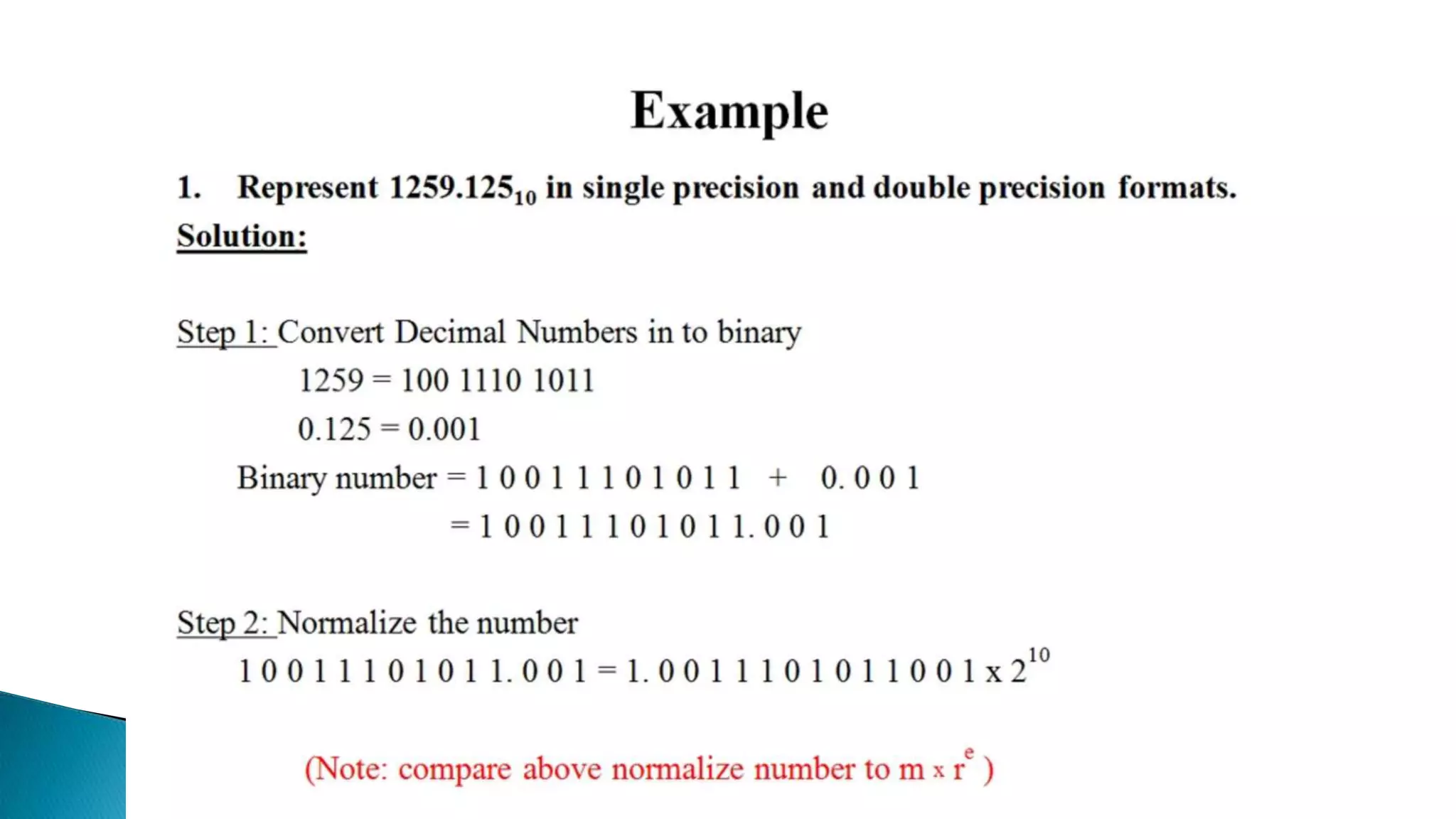 Floating Point Representation Pptx Computing Technology And Computing
