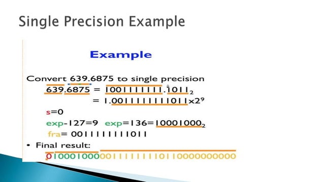 Floating point representation | PPTX | Computing | Technology & Computing