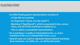 Floating point representation and arithmetic | PPT