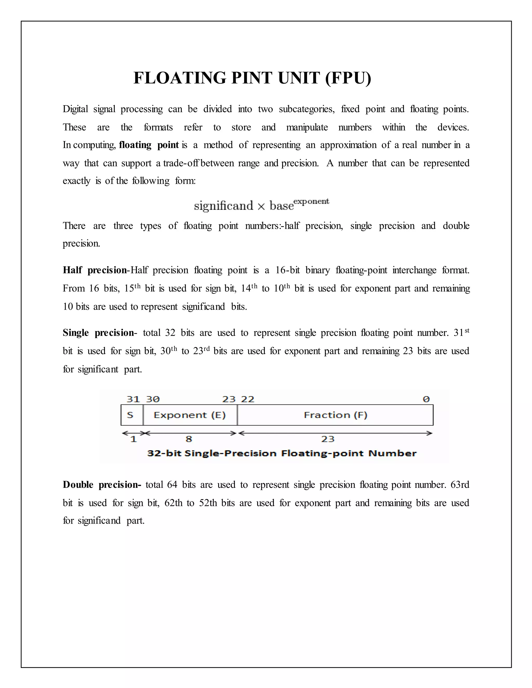 Floating Point Unit (FPU) | DOCX