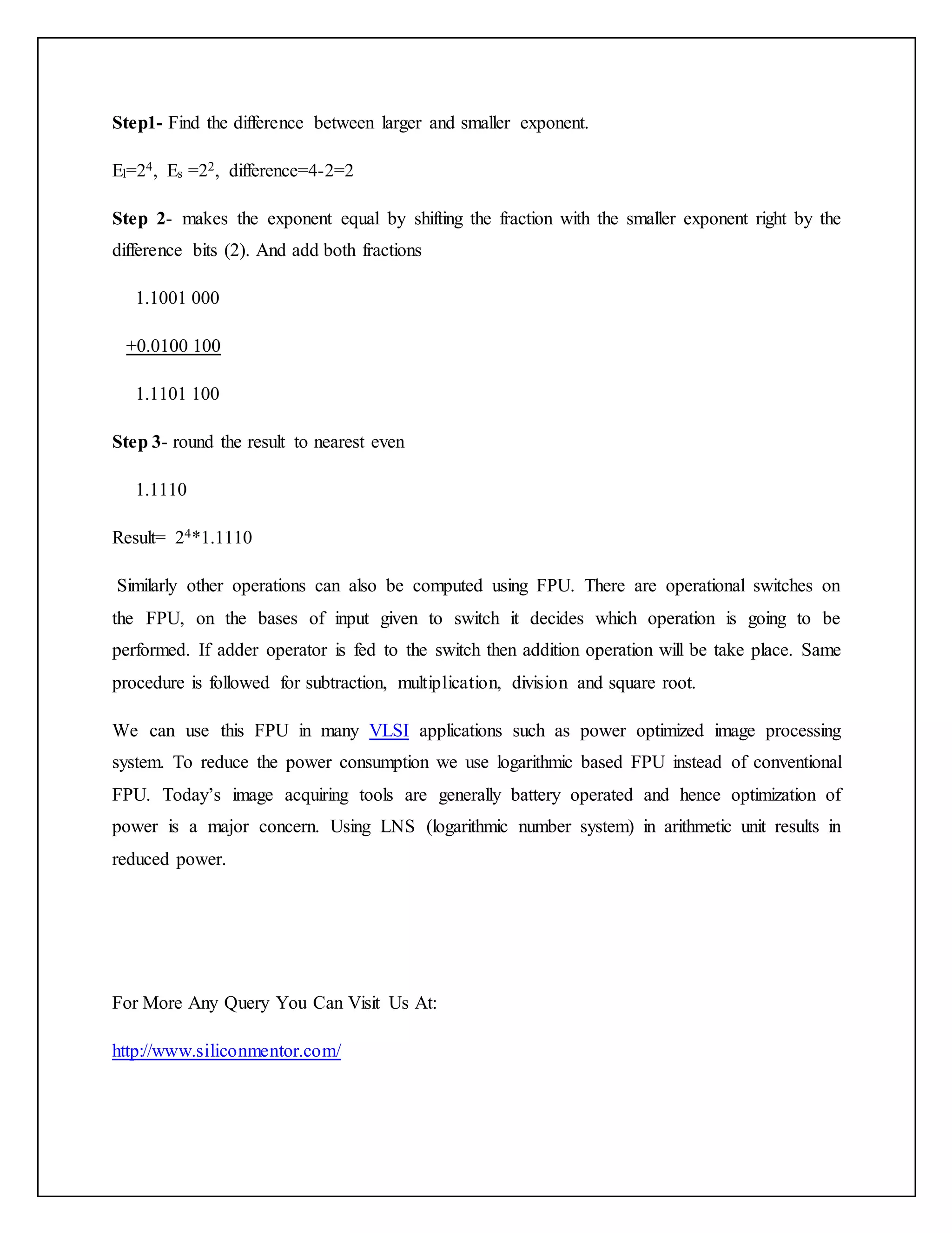 Floating Point Unit (FPU) | DOCX