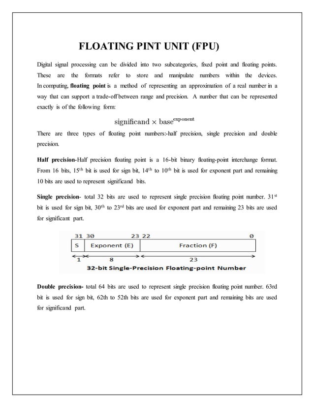 Floating Point Unit (FPU) | DOCX