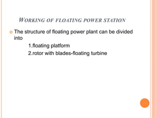 Floating power stations | PPTX