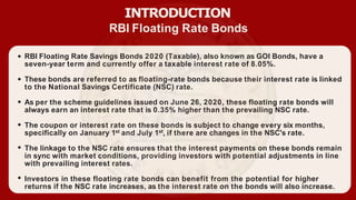 Floating Rate Bonds | PPTX | Stocks and Bonds | Personal Investing