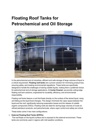 Floating Roof Tanks for Petrochemical and Oil Storage.docx
