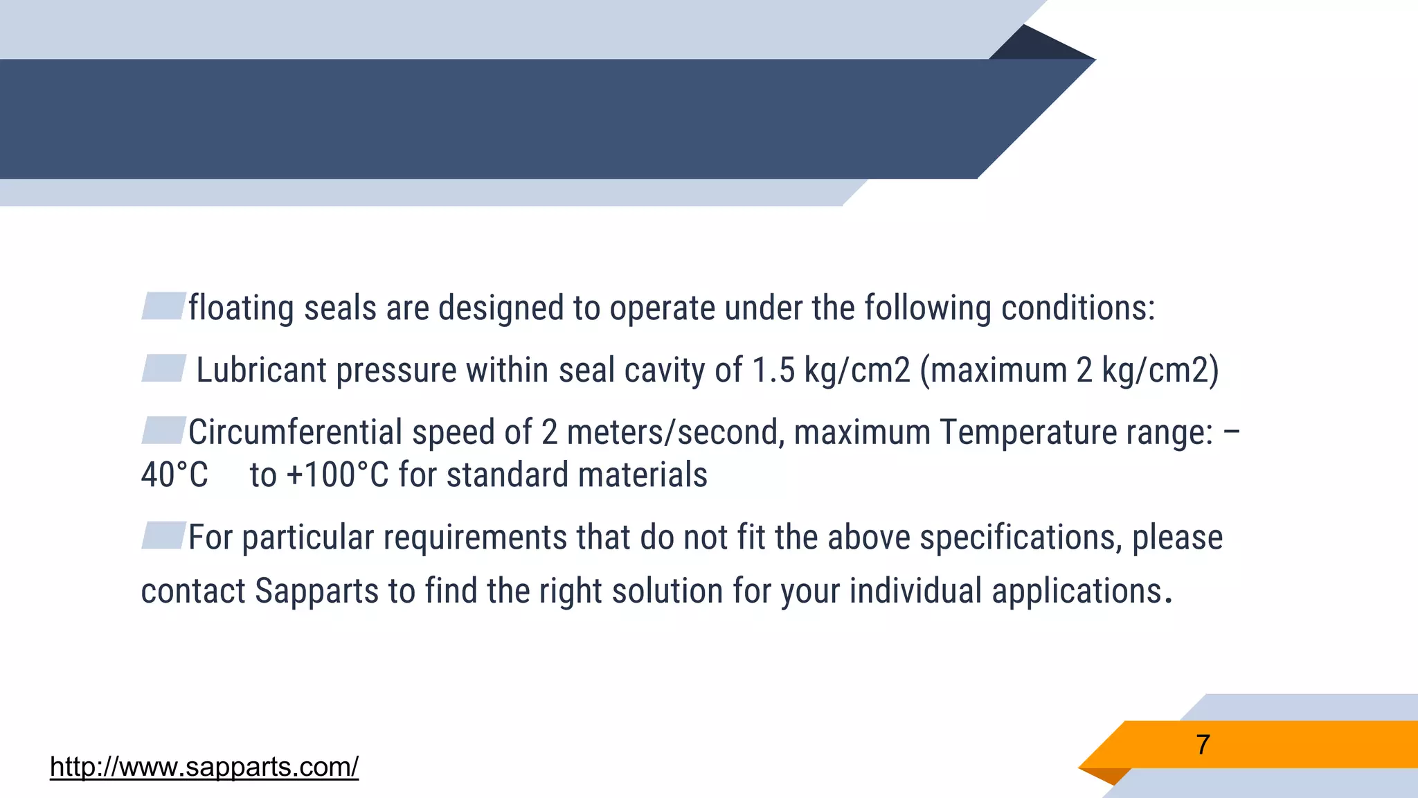 Floating seal | PPTX