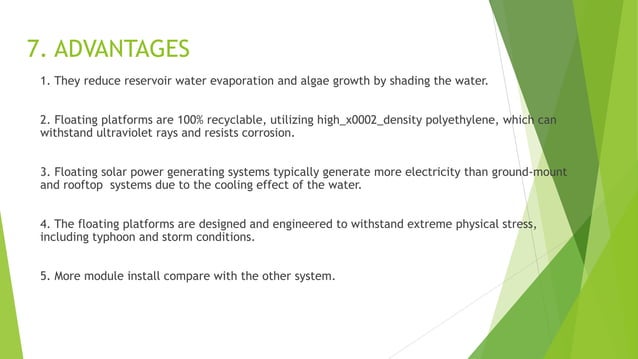 Floating solar ppt | PPTX