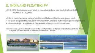 Floating solar ppt | PPTX