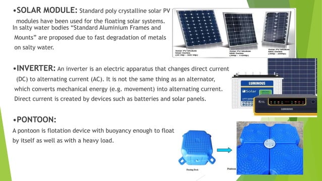 Floating solar ppt | PPTX