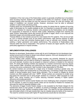 Floating solar system | PDF