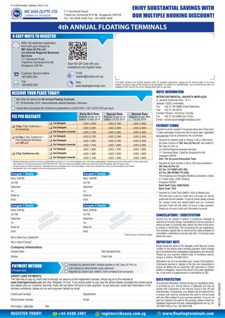 4th Annual Floating Terminals 2014 | PDF | Cruises | Travel Type