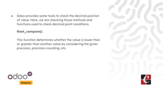 Float Operations in Odoo 17 - Odoo 17 Slides | PPTX