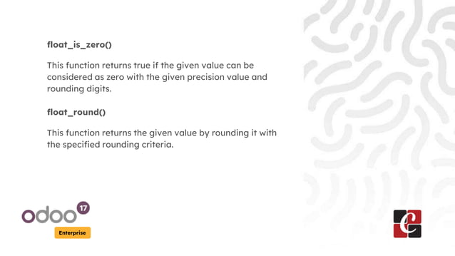 Float Operations in Odoo 17 - Odoo 17 Slides | PPTX